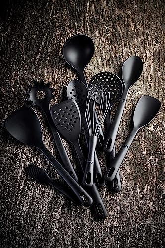 Ballarini Nero Silicone Soup Ladle, Made in Italy