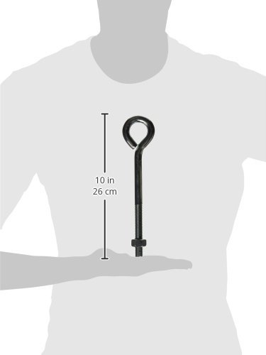 National Hardware N347-682 2160BC Eye Bolt in Zinc plated,5/8" x 10"