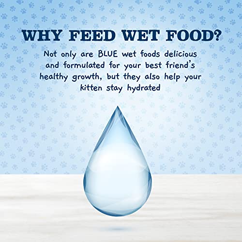 Blue Buffalo Baby Blue Healthy Growth Formula Natural Kitten Pate Wet Cat Food, Chicken Recipe 3-oz Cans (Pack of 24)