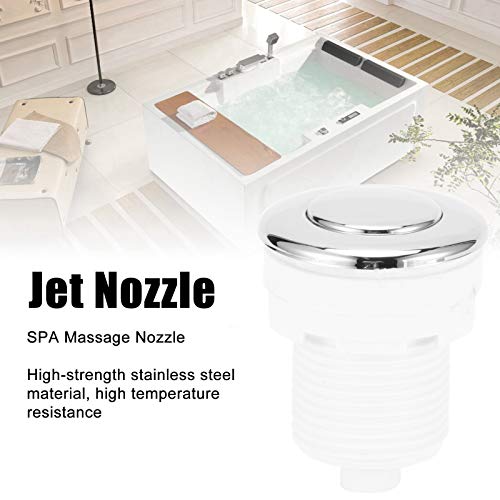 iFCOW Bathtub Massage Jet Nozzle Stainless Steel Nozzles Swimming Pool Hydrotherapy SPA Accessory