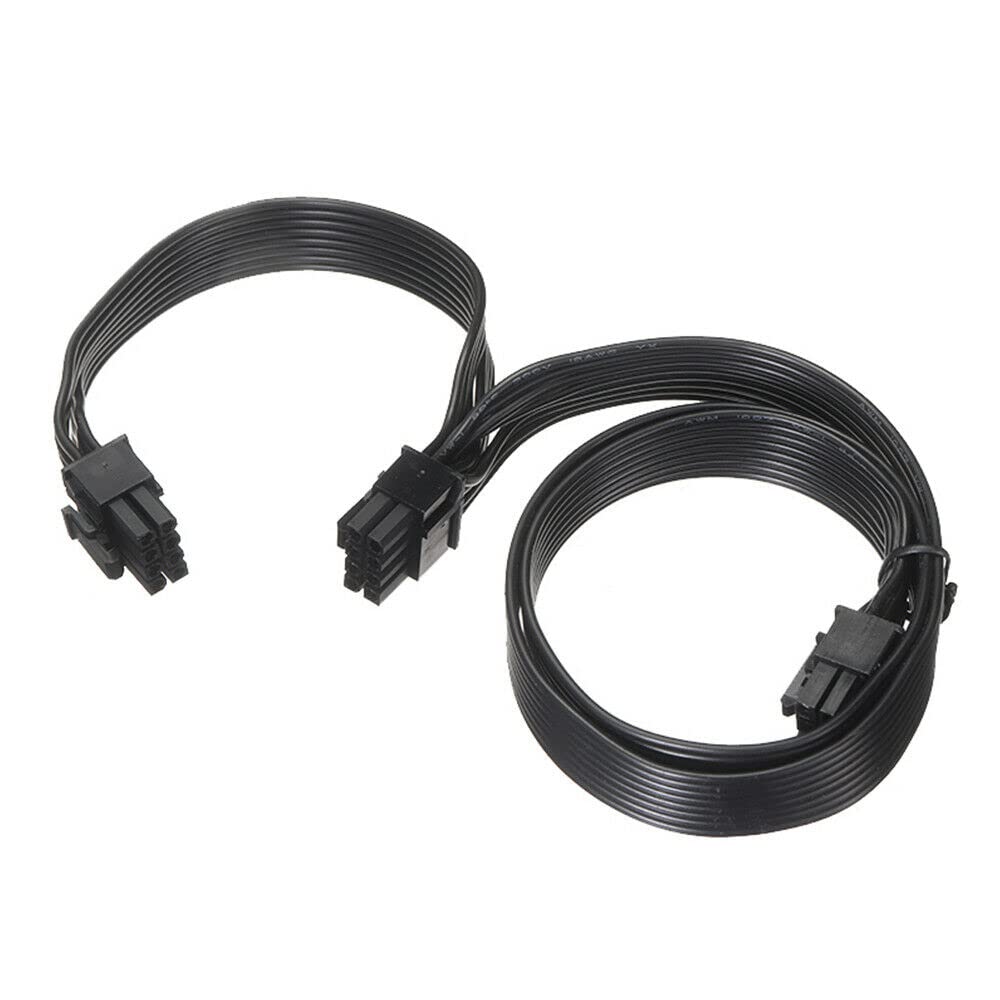 JINYI EPS 8 Pin Male to Dual PCIe 8 (6+2) Pin Male PCIE Cable, GPU Power Cable Replacement for Corsair CoolerMaster Thermaltake Modular Power Supply (25 + 9 inches)