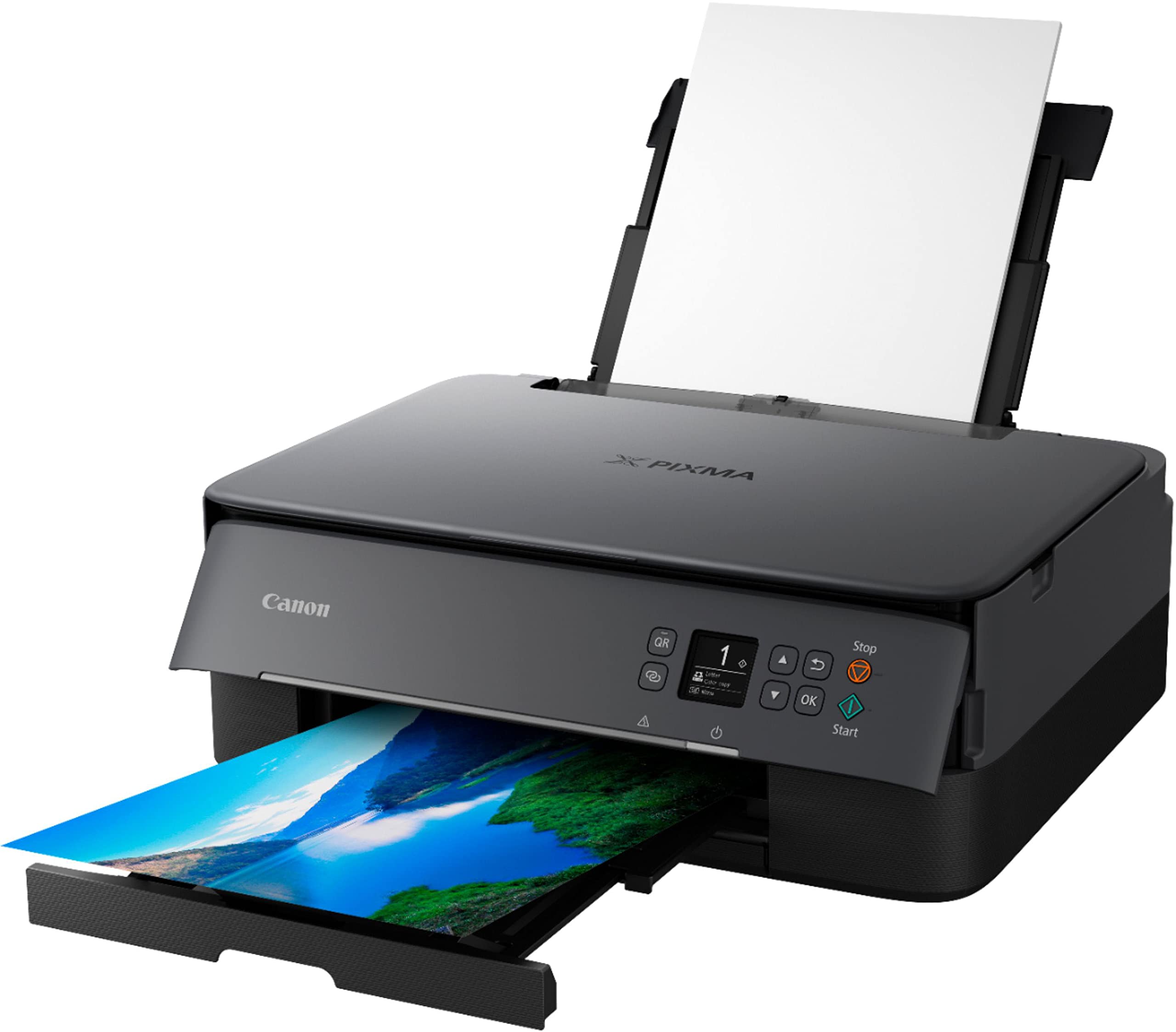 Canon PIXMA TS6420a All-in-One Wireless Color Inkjet Printer for Home Office, Black - Print Copy Scan - 1.44" OLED Screen, 13.0 ipm, 4800 x 1200 dpi, Auto 2-Sided Printing, 8.5 x 14, USB, WiFi
