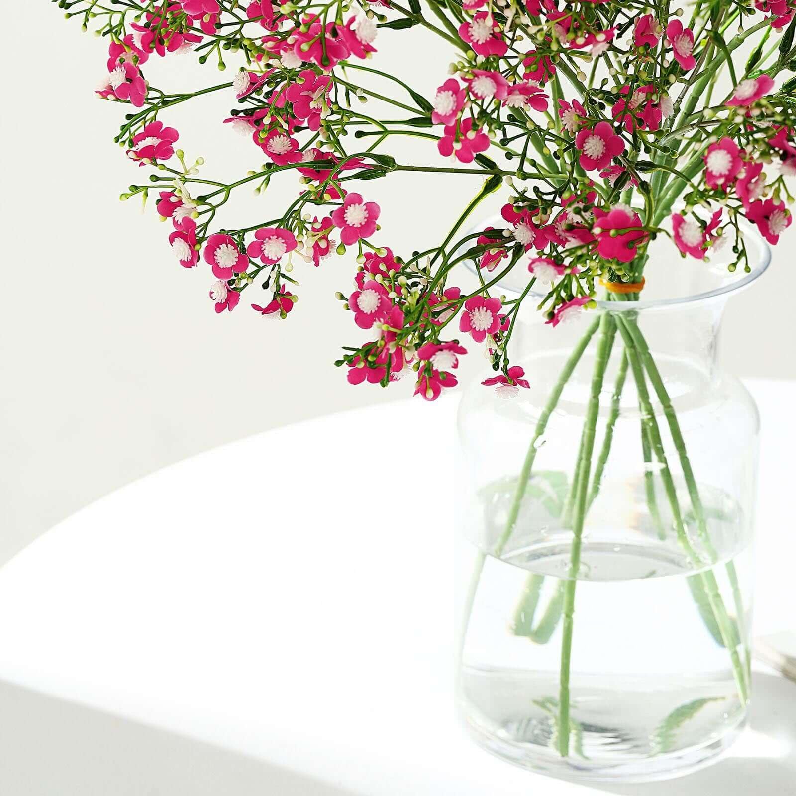 Efavormart 12 Pack - 22" White Babys Breath Artificial Flowers, Gypsophila Real Touch Silk Flowers Stem for DIY, Wedding, Party, Home, Floral Arrangement, Garden Decoration
