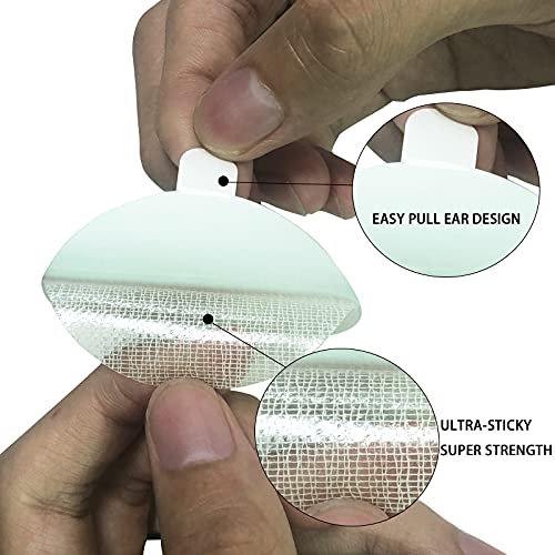 Birllaid 60Pcs Pool Repair Patches kit for Air Mattress, Repair Tearing Inflatables,Bounce House,Tent, Waterproof,Strong Adhesion,Heavy Duty