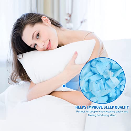COYMOS 5lbs Shredded Memory Foam Filling for Bean Bag Filler Foam Refill for Pillow Dog Beds Chairs Cushions and Arts Crafts, Added Gel Particles