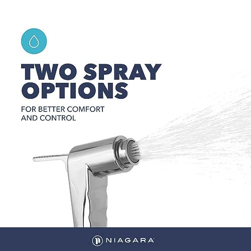 Niagara Luxury Handheld Bidet Sprayer β Adjustable Water Pressure for New and Existing Toilets, Mounted to Wall or Toilet, Cloth Diapers and for Bathing Pets