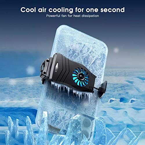 BBSJ Niversal Mobile Phone Game Cooler System Cooling Fan Gamepad Stand Radiator Gaming Controller Joystick Accessory for Smart Phone