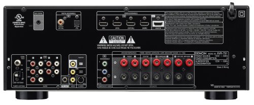 Denon AVR-791 7.1 Channel AV Home Theater Multi-Source / Multi-Zone Receiver with HDMI 1.4a supporting 1080p and 3D (Black)