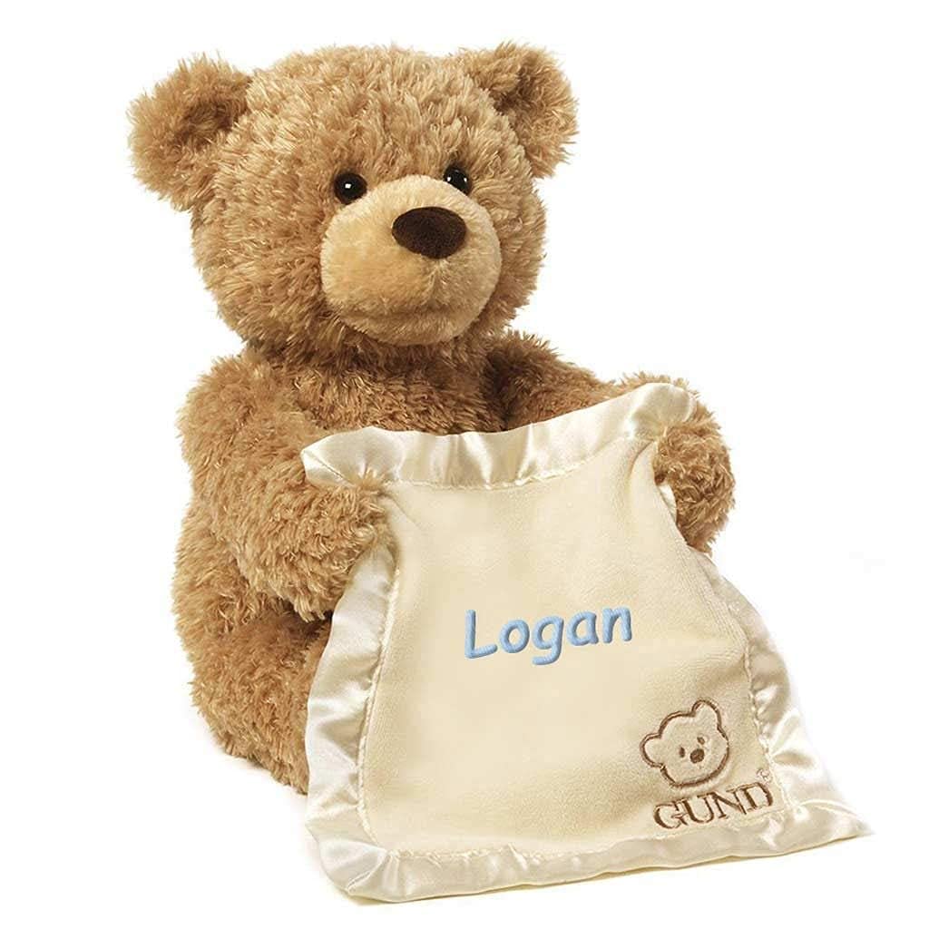 DIBSIES Personalized Animated Peek A Boo Plush Toy (Peek A Boo Bear)