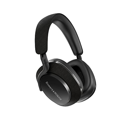 Bowers & Wilkins Px7 S2 Over-Ear Headphones (2022 Model) - All-New Advanced Noise Cancellation, Works with B&W Android/iOS Music App, Slim & Lightweight, 7-Hour Playback on 15-Min Quick Charge, Black