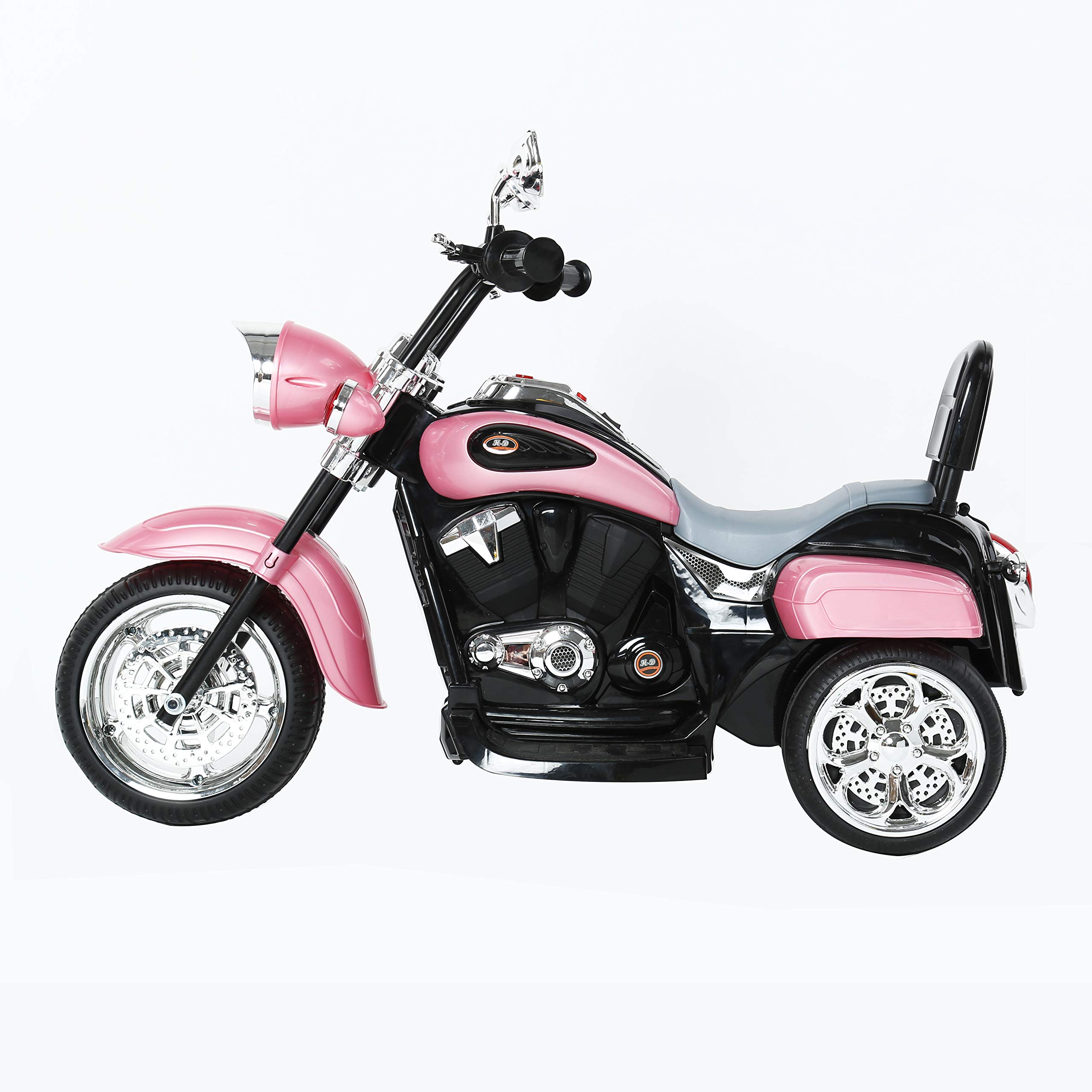 Freddo Toys 6V Battery Powered Chopper Style Electric Ride on Trike for Boys, Girls and Toddlers (Pink)