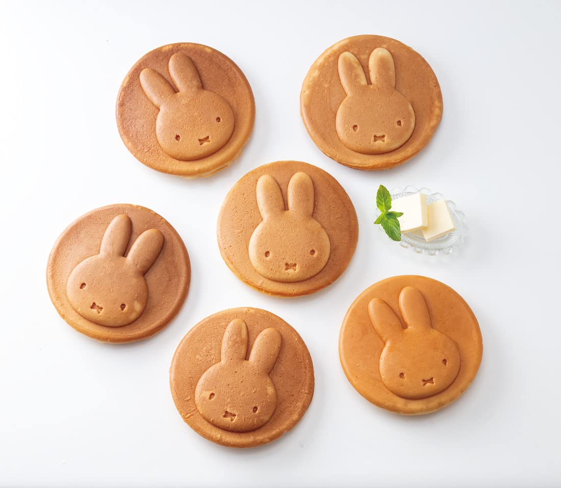 Skater ALHOC1-A Pancake Maker, Fun for Parents and Children, Direct Fire, Aluminum, Miffy Easy Care