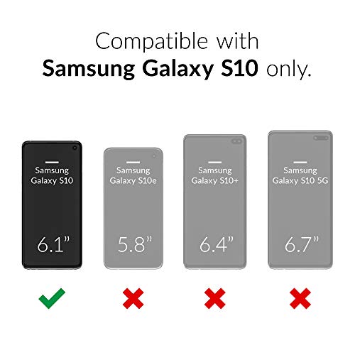 Crave Dual Guard for Samsung Galaxy S10 Case, Shockproof Protection Dual Layer Case for Samsung Galaxy S10 - Black