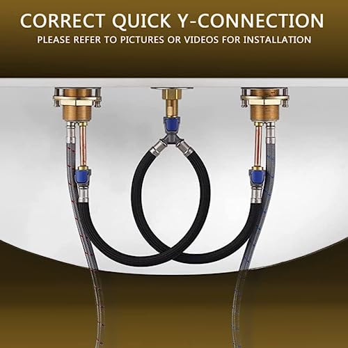 Black Bathroom Faucet 3 Hole, KPAIDA 8 Inch Widespread Bathroom Faucets for Sink 3 Hole Matte Black Bathroom Sink Faucet with Pop Up Drain and Water Supply Lines