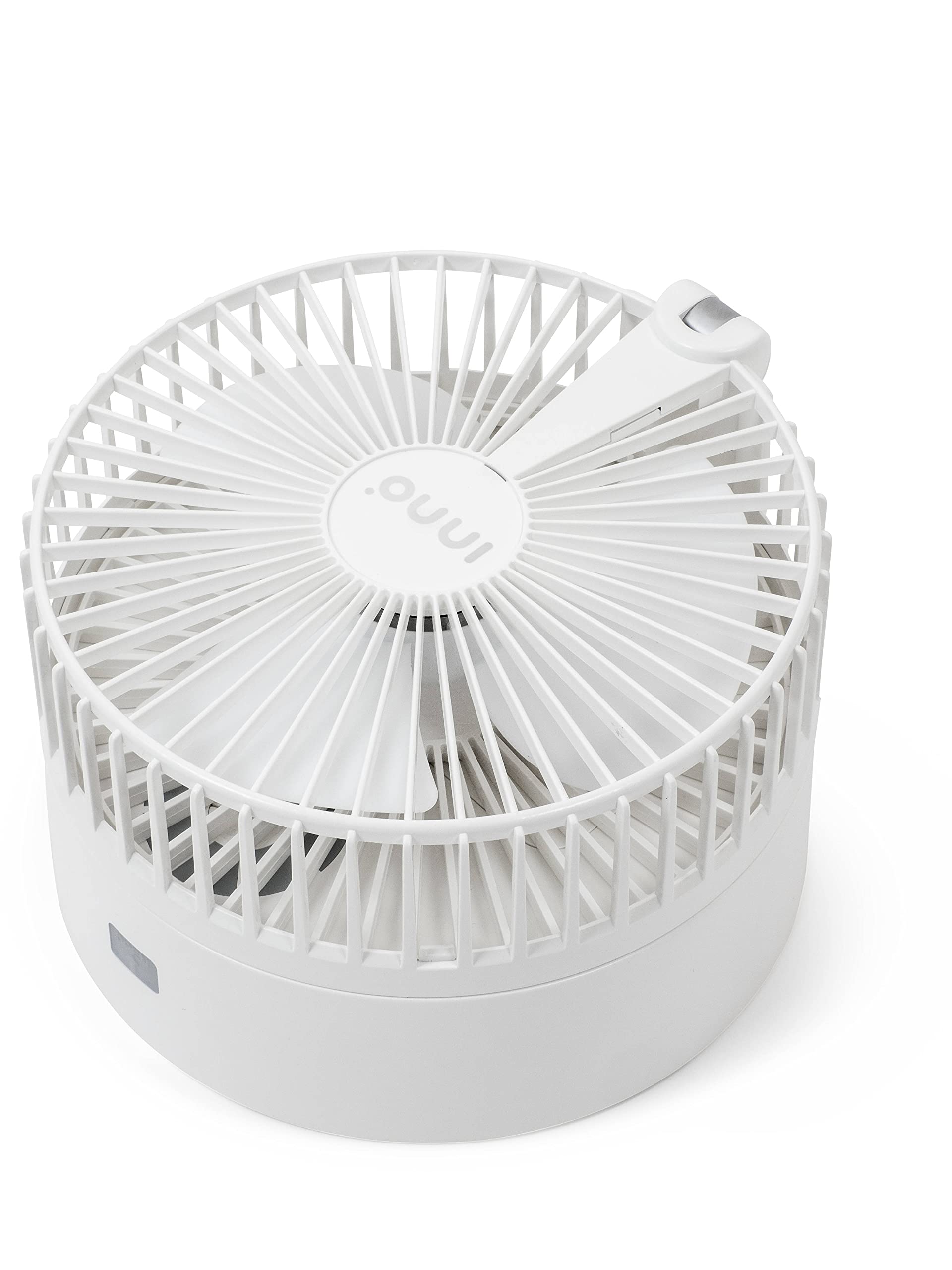 INNO Portable Fan & Essential Oil Diffuser – Foldable Standing or Desk Fan with Night Light, Air Diffuser, Humidifier – 24 Hr. Run Time, Peach Pink