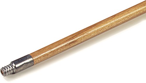 Carlisle FoodService Products 4526700 Lacquered Wood Broom Handle with Metal Threaded Tip, 60" Length, 15/16" Diameter (Pack of 12)