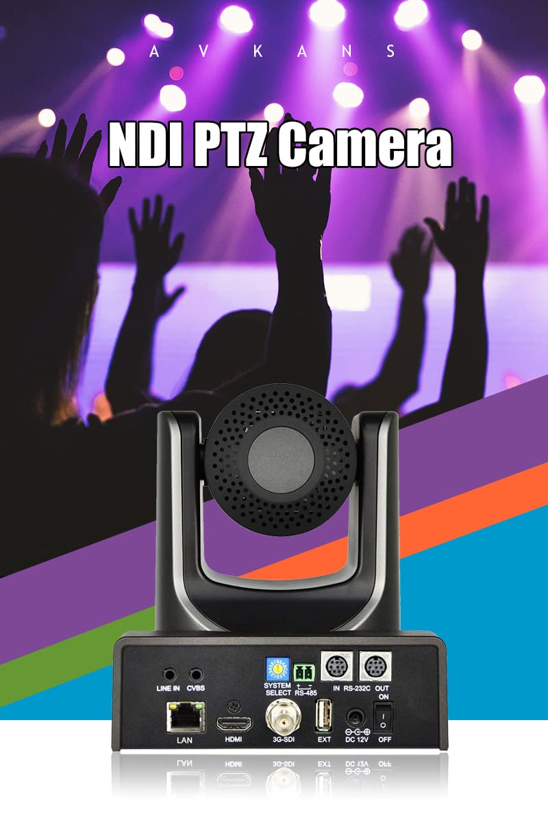 AVKANS 30X NDI PTZ Camera Kits IP Joystick Controller for Video Production