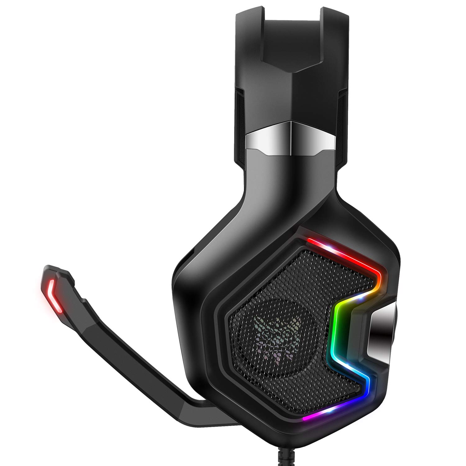 EUARNE Gaming Headset for PS5, PS4, Xbox Series X|S & Xbox, PC Gaming Headphone with 7.1 Surround Sound, Noise Canceling Mic- for PlayStation 5, Mac