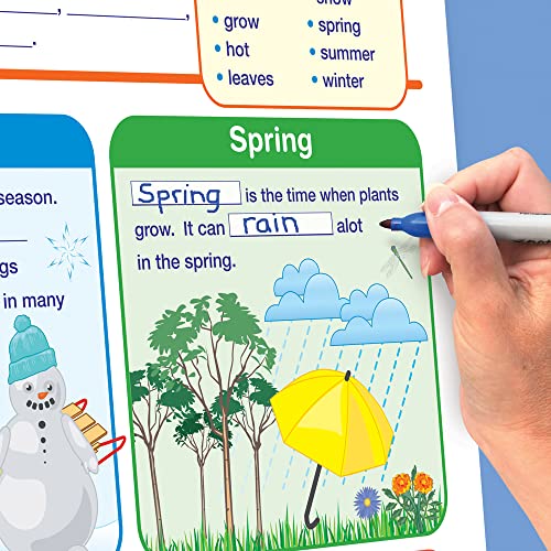 NewPath Learning 10 Piece Science Curriculum Mastery Flip Chart Set, Grade 1