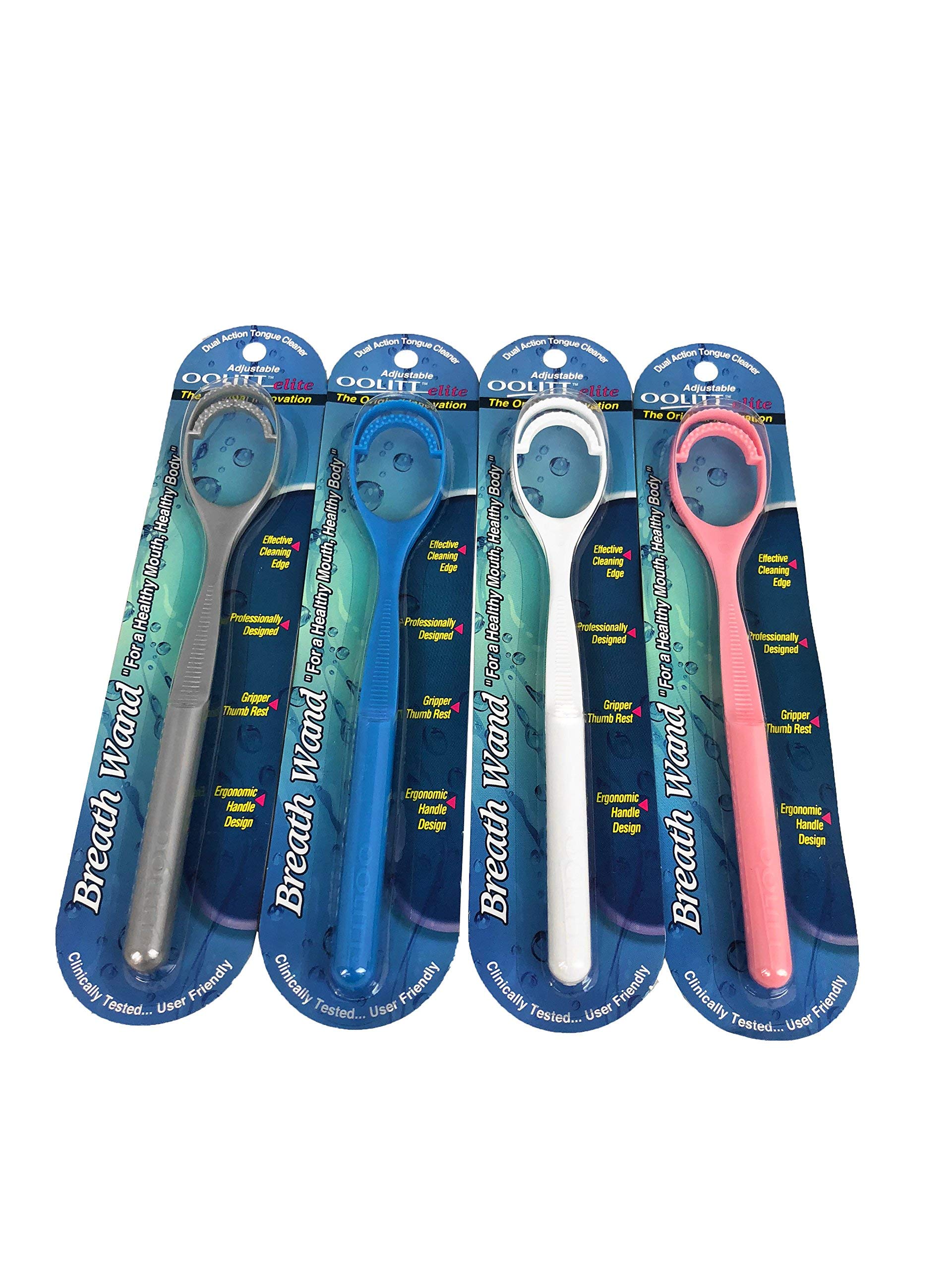 Oolitt Breath Wand Tongue Cleaner 4 Count(Random Colors)