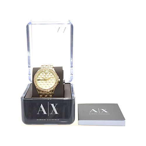 Armani Exchange Ladies Stainless Steel Watch, Color: Gold Tone (Model: AX5216)