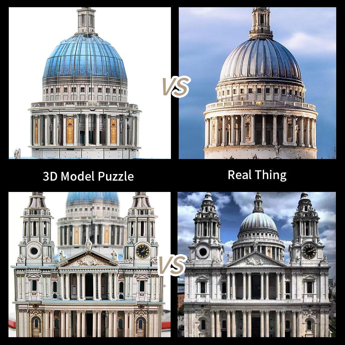 CubicFun 3D Puzzles for Adults - Large Notre Dame de Paris 3D Puzzle - Half-Opening Architecture, Enjoy Interior Views - Anniversary, Christmas, 2023 Gifts - 293 Pieces