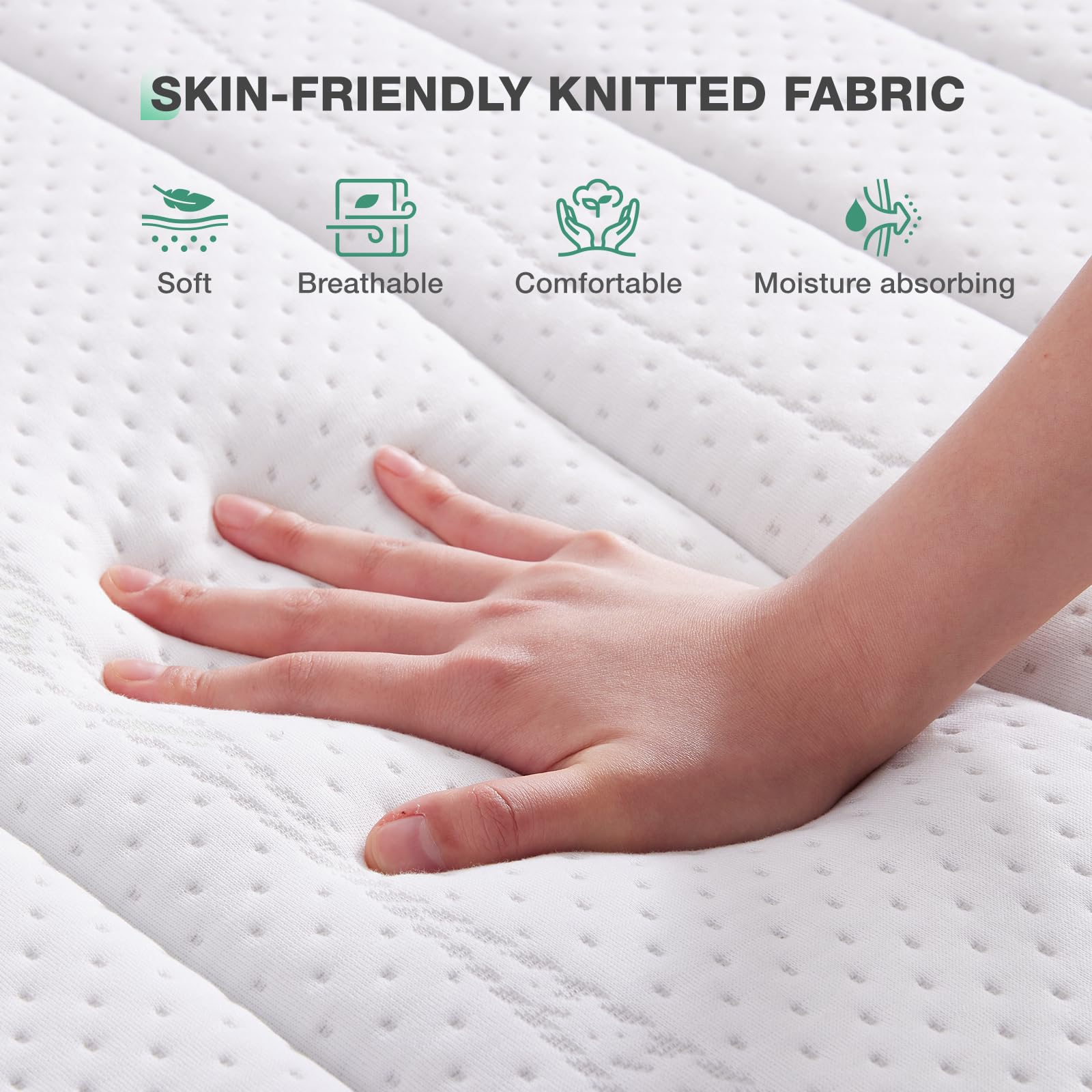 Novilla King Size Mattress, 12 Inch Gel Memory Foam Mattress King in a Box, Bamboo Charcoal Foam & Breathable Cover for Clean, Peaceful Sleep, Supportive & Pressure Relieving, CertiPUR-US Certified