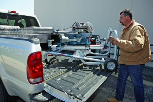 Bosch Portable Gravity-Rise Wheeled Miter Saw Stand T4B