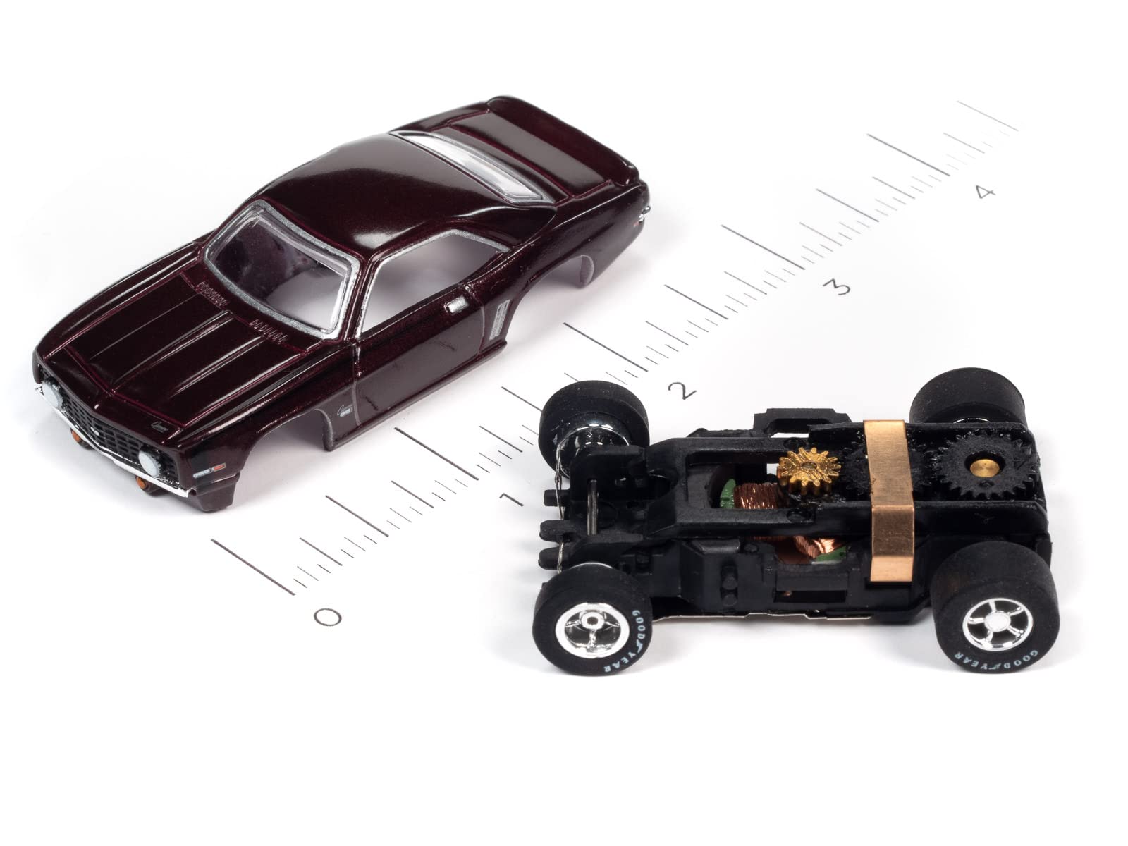 Auto World Xtraction 1969 Chevrolet Camaro (Garnet Red) HO Scale Slot Car