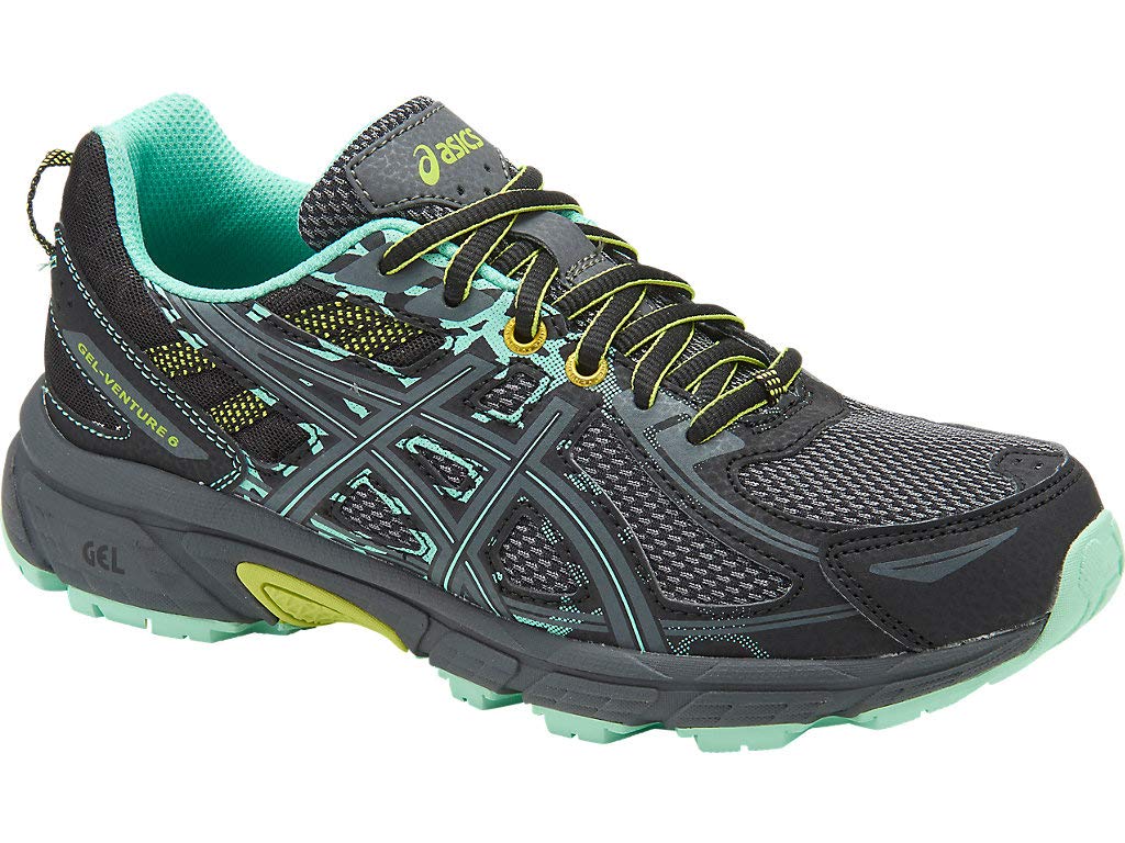 ASICS Women's Gel-Venture 6 MX Running Shoes, 9, Black/ICY Morning