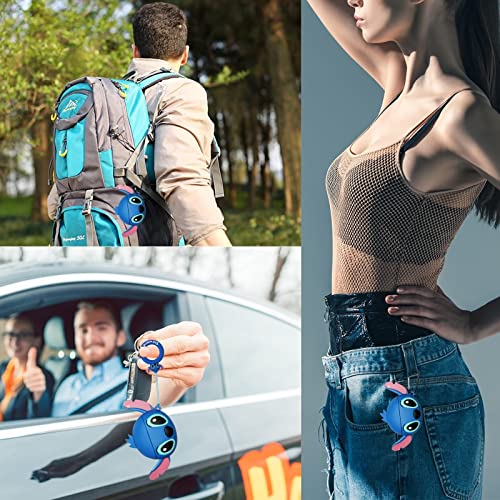 Bevulsel Replacement Case for Airpods 3 Earphone Case Cover Cute Stitc(2021), Funny Fashion Protective Silicone for AirPods Gen 3 Case Accessories Set Kit w/Ring for Teens Girls Kid(Big Ear)
