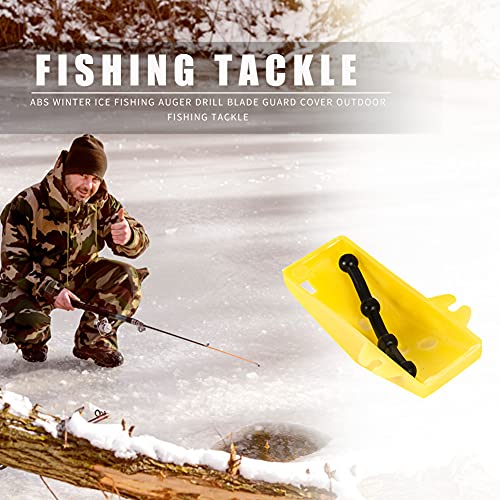 Awakingdemi Ice Drill Fishing Hand Spiral Drill for Winter Fishing Power Head Protective Cover Adapter Ice Hole Drill Blade Protect Fish Accessories