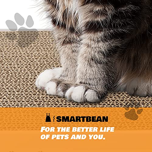 Cardboard Scratcher Pad Scratching Post:Smartbean 3PCS Cat Cardboard,Cat Scratch Pad,Cat Post,Double-Sided Design for Double Life