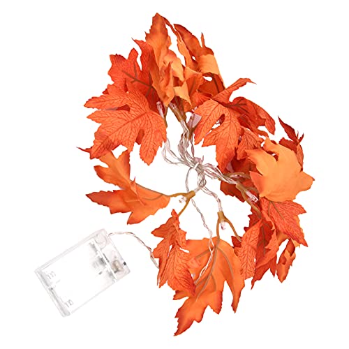 CUTULAMO String Light, Decorative Maple Leaves String Light Vivid Beautiful for Homes Gardens Courtyards Halloween Decoration