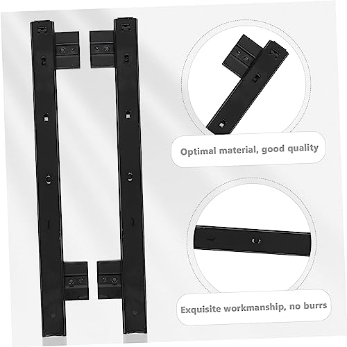 Ciieeo 2 Pairs Keyboard Rails Keyboard Rack Keyboard Stand Adjustable Keyboard Slide Keyboard Slide Out Tray Cabinet Slider Computer Sliding Keyboard Hardware Office Drawer Steel Desk