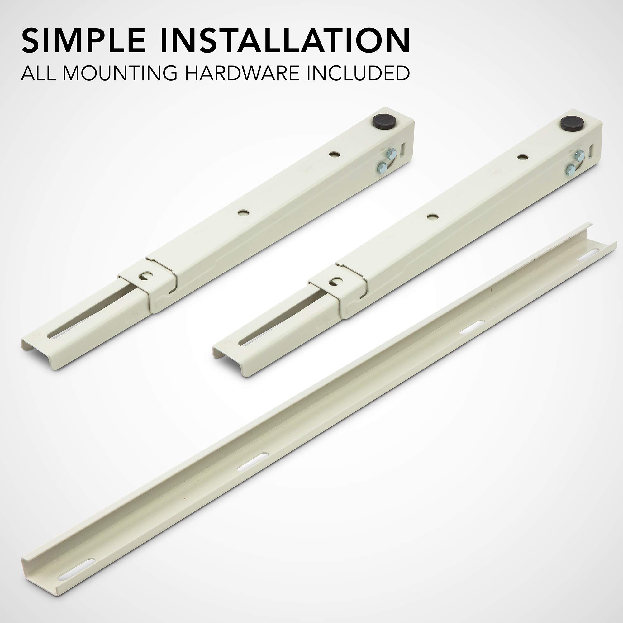 Ivation Outdoor Split Air Conditioner Mount Bracket, Heavy-Duty Wall Mounting Universal AC Bracket with Hardware for Ductless Mini Split Condenser Heat Pumps & HVAC Systems, Max 331 Lb. Capacity