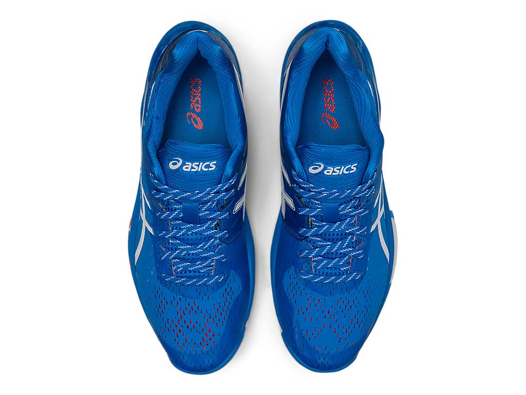 ASICS Women's Sky Elite FlyteFoam LE Volleyball Shoes, 8.5, Electric Blue/White