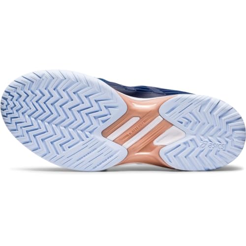 ASICS Women's Solution Speed FlyteFoam Tennis Shoes, 8, Peacoat/Rose Gold