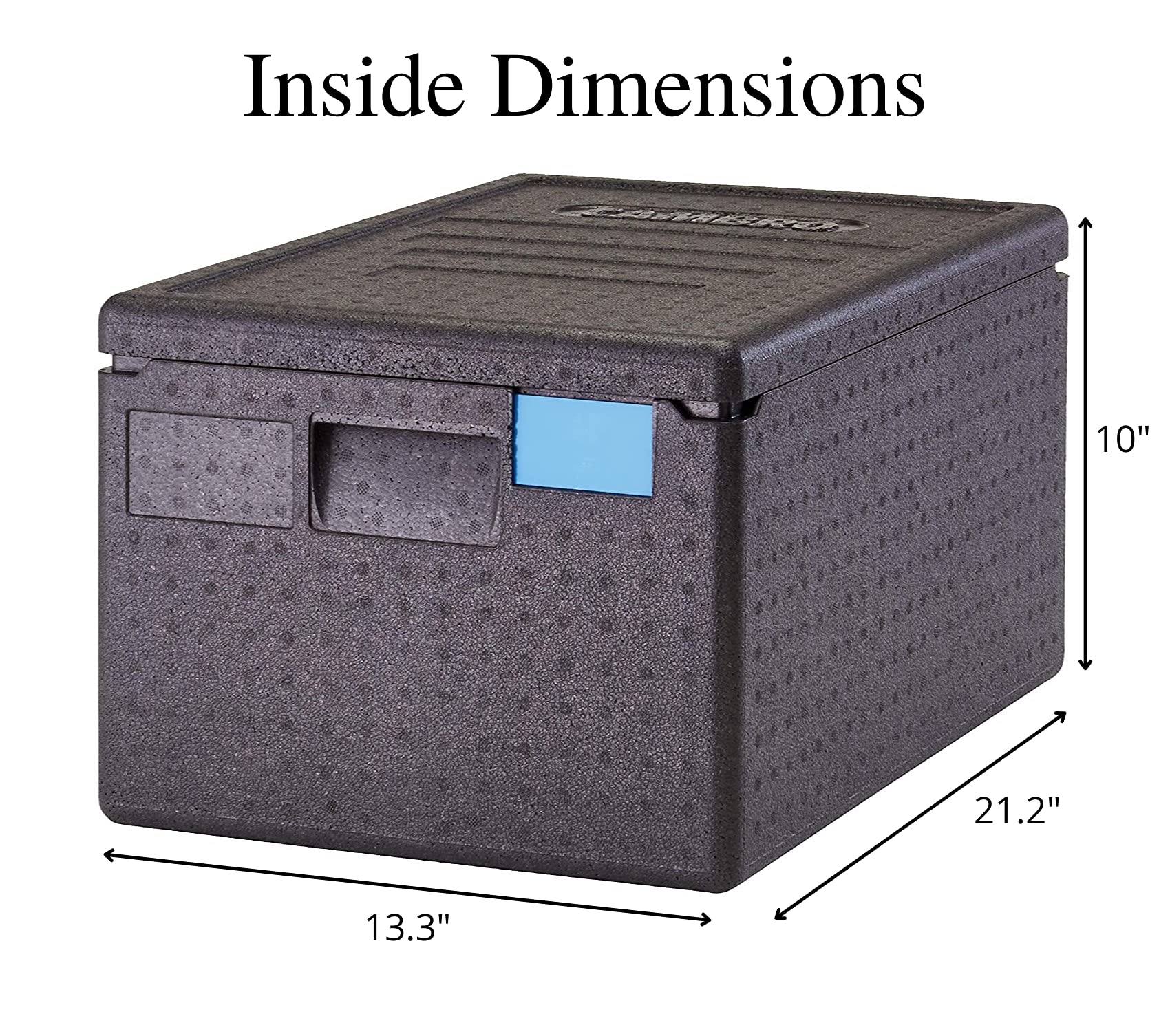 Cambro EPP180SW110 Cam GoBox Top-Loader Food Pan Carrier, Black (Pack of 4)