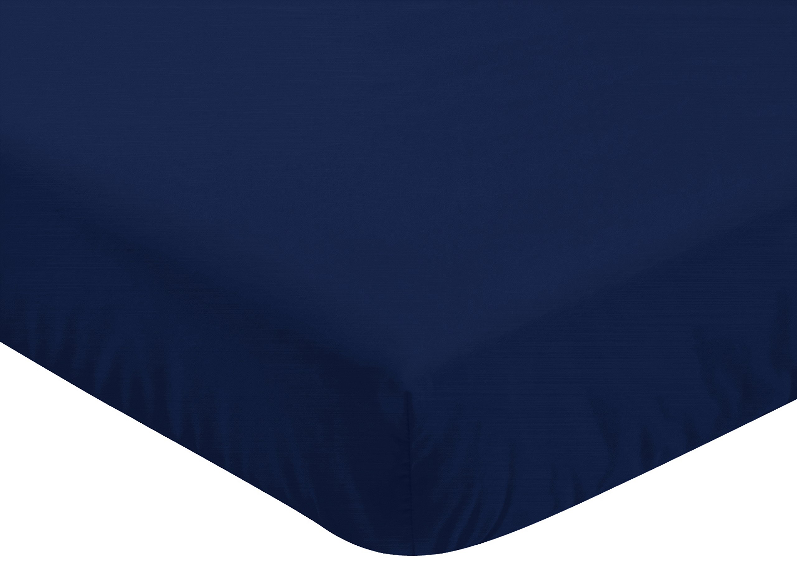 Sweet Jojo Designs Fitted Crib Sheet for Blue and Green Modern Dinosaur Baby/Toddler Bedding Set Collection - Navy Blue