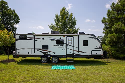 Camco 5'x 6-1/2' Handy Mat with Strap | Ideal for picnics, Beaches, RVing and outings | Weather-Proof | Football Field Print (42819)