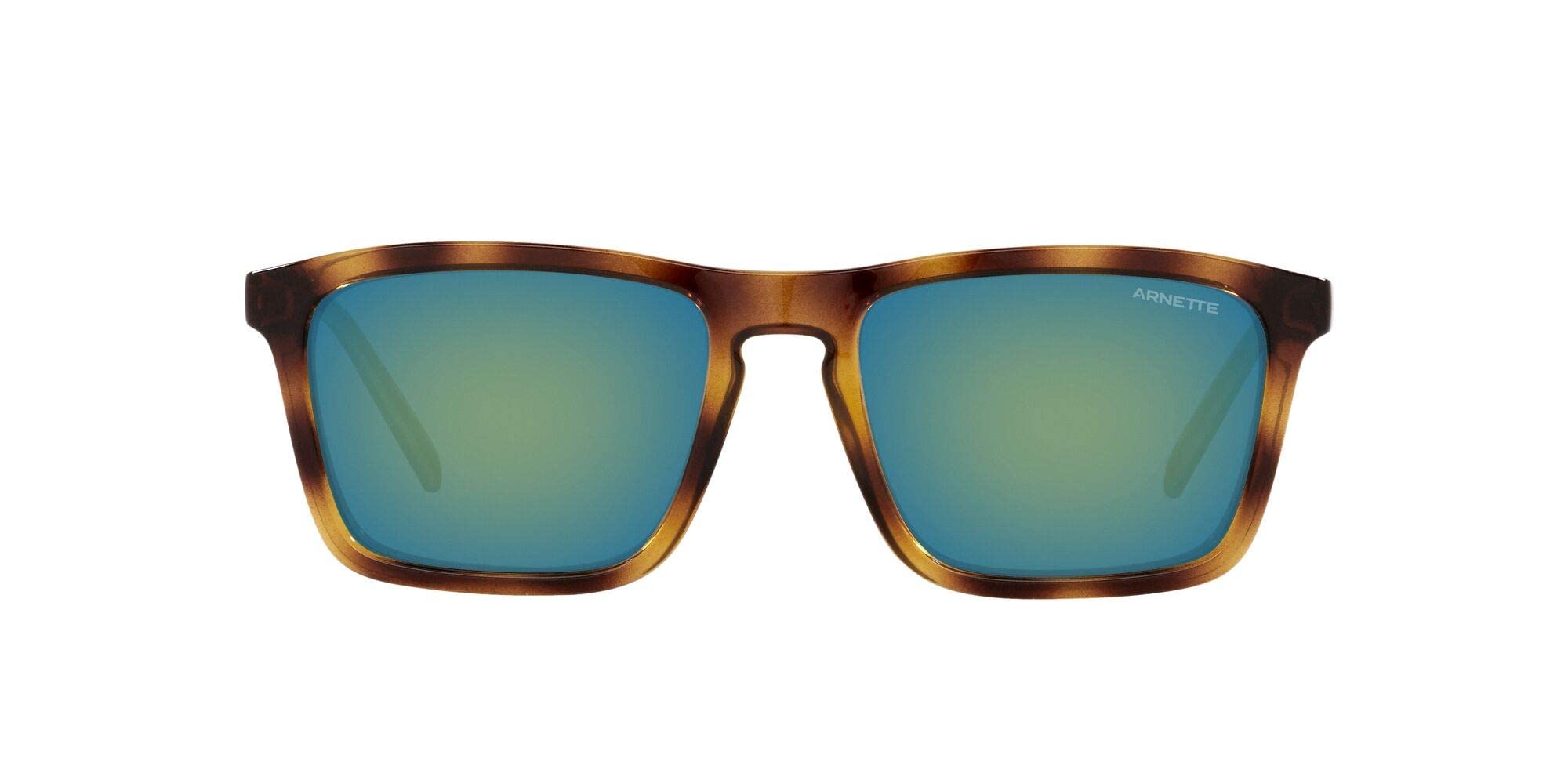 ARNETTE Man Sunglasses Havana Frame, Emerald Iridium Lenses, 56MM