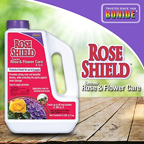 Bonide Rose Shield Systemic Rose & Flower Care, 6 lbs. Ready-to-Use Granules for Long Lasting Protection Against Garden Insects