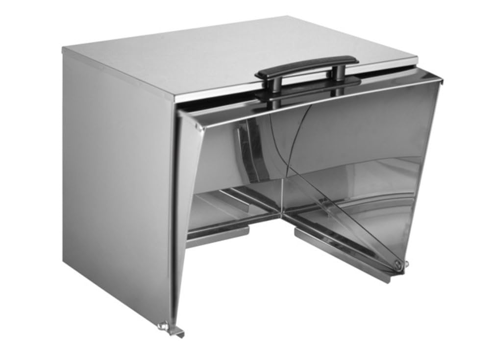Soro Essentials- Stainless Steel Square Back Roll Top Cover with Handle- Fits 12β x 20" Steam Table Pan Anti-Jamming Steam Pan Cover Restaurant Steam Table Pan Cover for Commercial Kitchen Supplies