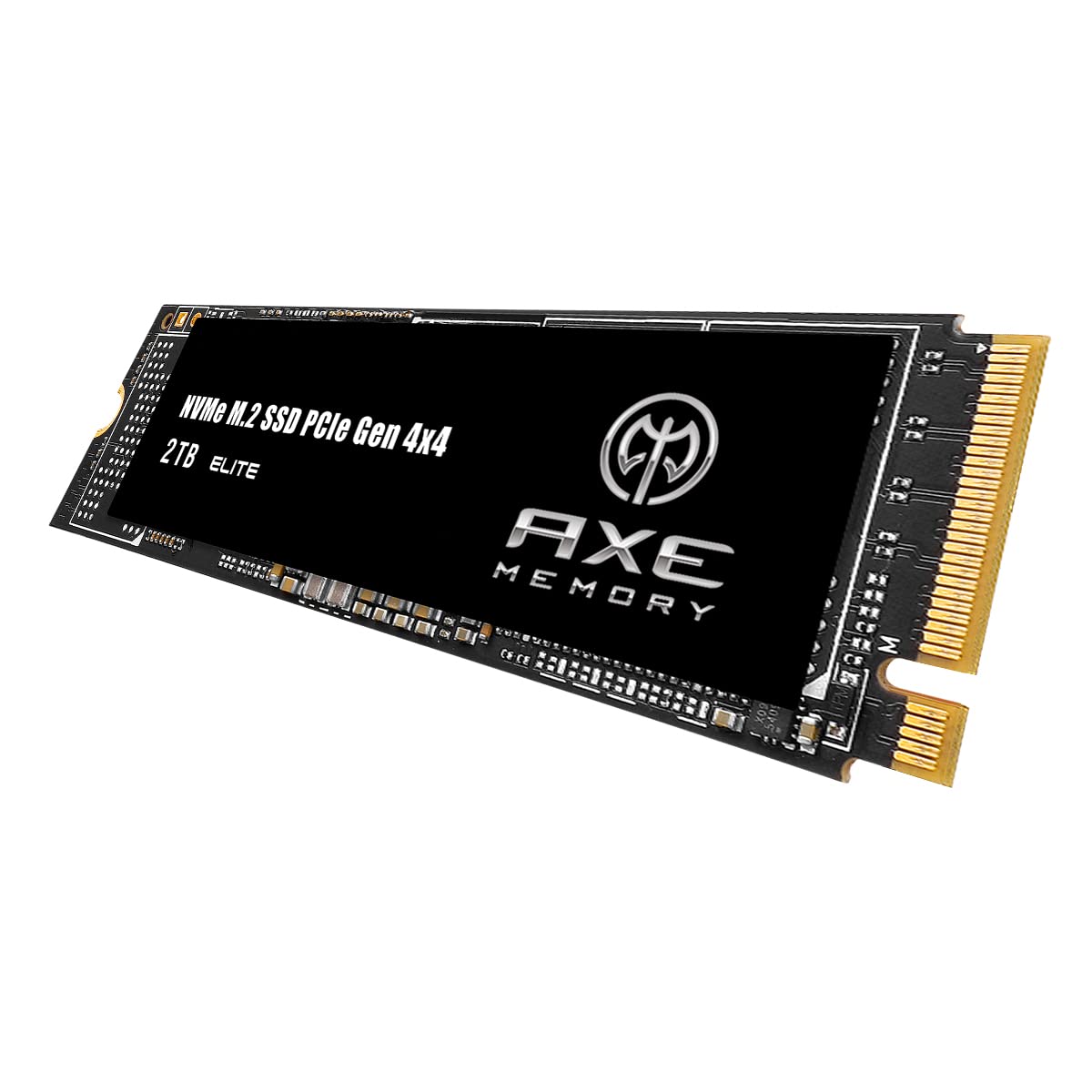 AXE MEMORY Elite Internal SSD 2TB Gen4 PCIe NVMe M.2 2280 Solid State Drive - Read up to 7,200MB/s Write, Up to 6,850MB/s DDR4 with 2GB DRAM Cache