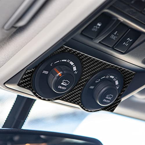 BLAKAYA Compatible with Carbon Fiber Four-Wheel Drive Switch Panel Interior Accessories for Toyota 4Runner SUV 2010 2011 2012 2013 2014 2015 2016 2017 2018 2019 2020 (1PCS Black)