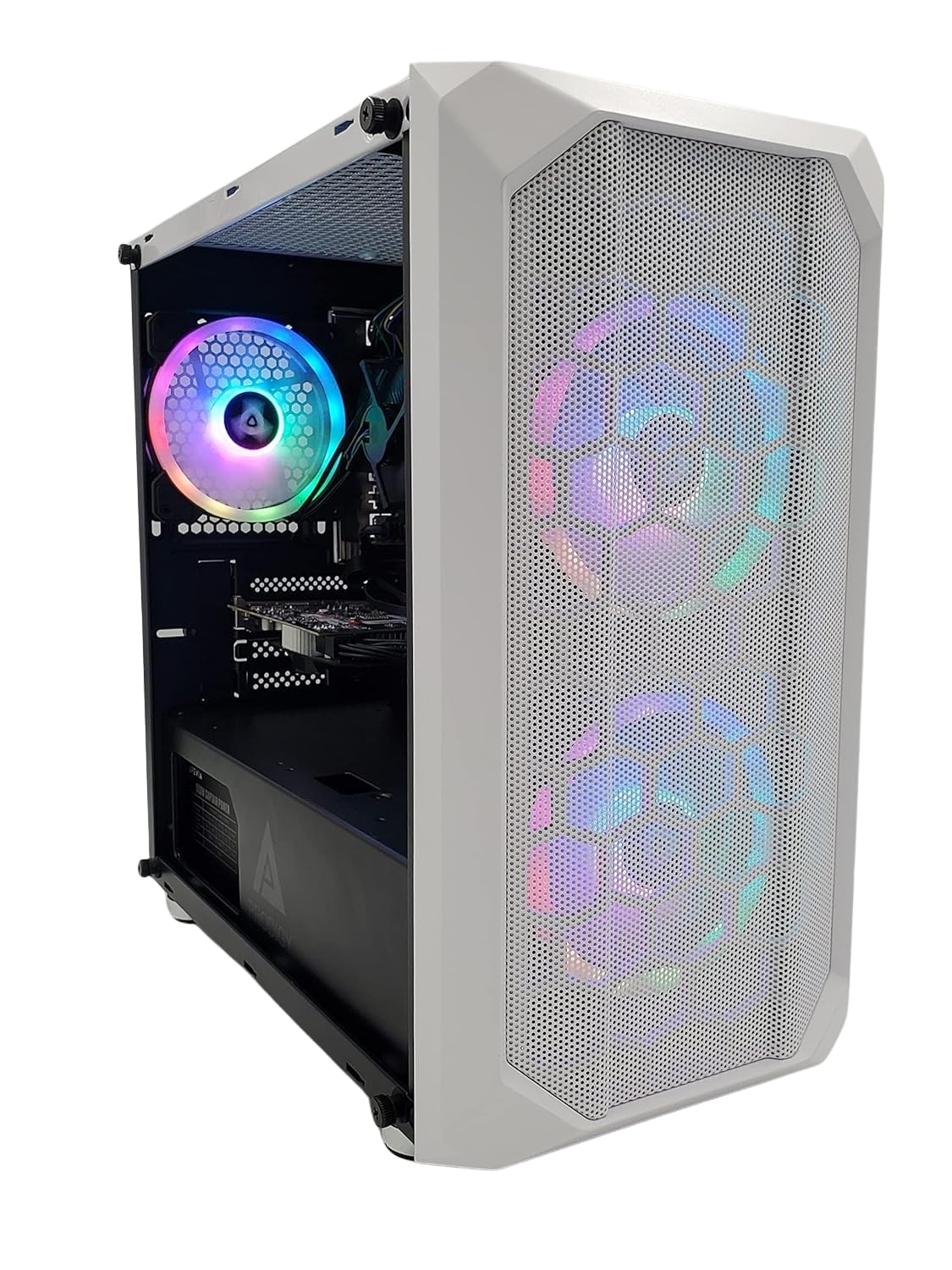 AXIOM GAMING PC, Desktop Computer, Mid Tower, Intel i5, 8 gb Memory, 512 gb SSD, GTX 650, Wi-Fi, Windows 10 (White)