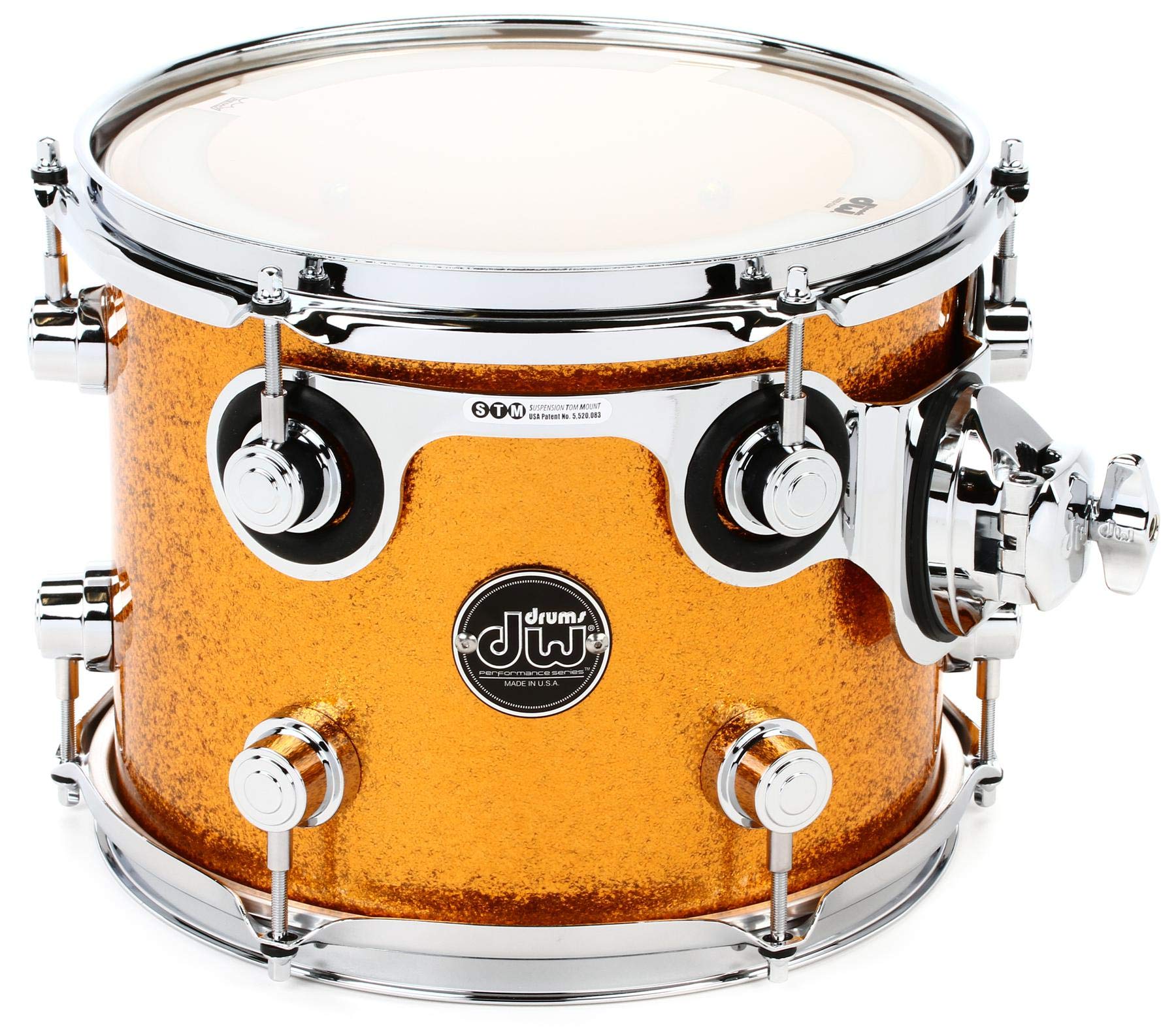 DW Performance Series 4-Piece Shell Pack with 22 Inches Bass Drum - Gold Sparkle FinishPly