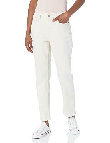 Calvin Klein Women's Hi Rise Slim Crop Denim, Ecru, 27
