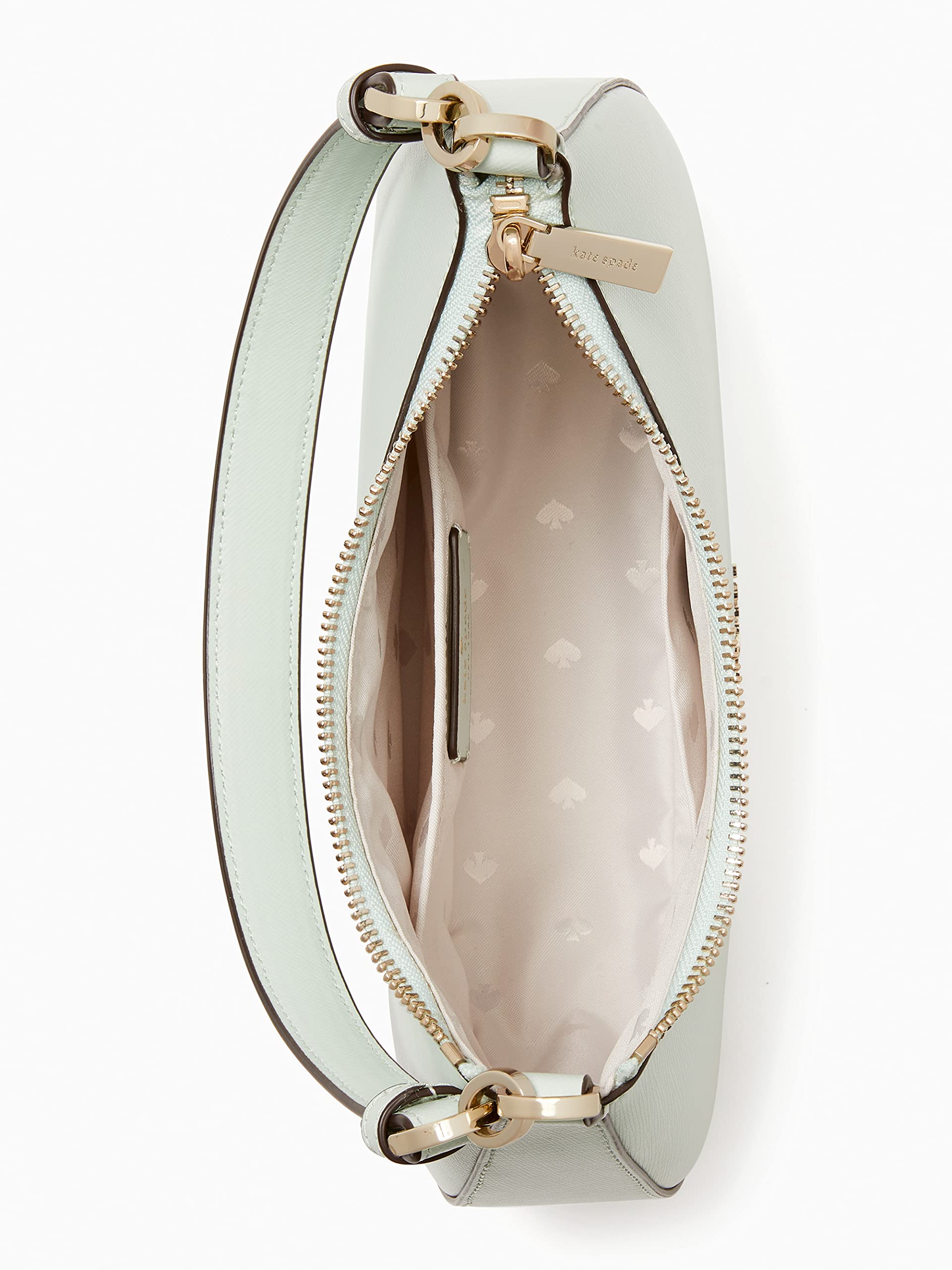 Kate Spade Staci Saffiano Leather Crossbody Bag (Crystal blue)